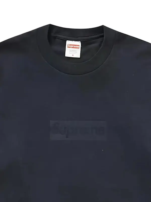 Supreme Logo-detail Cotton T-shirt - Blue