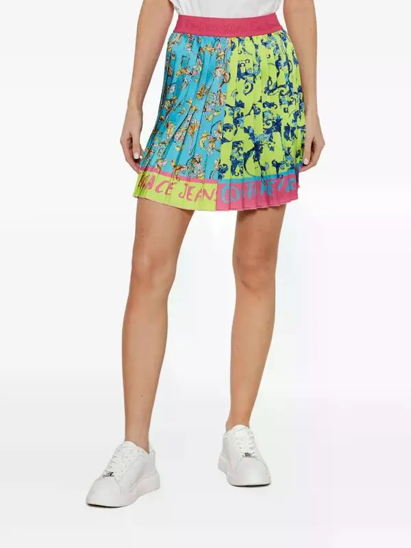 Versace Pleated Skirt - Blue