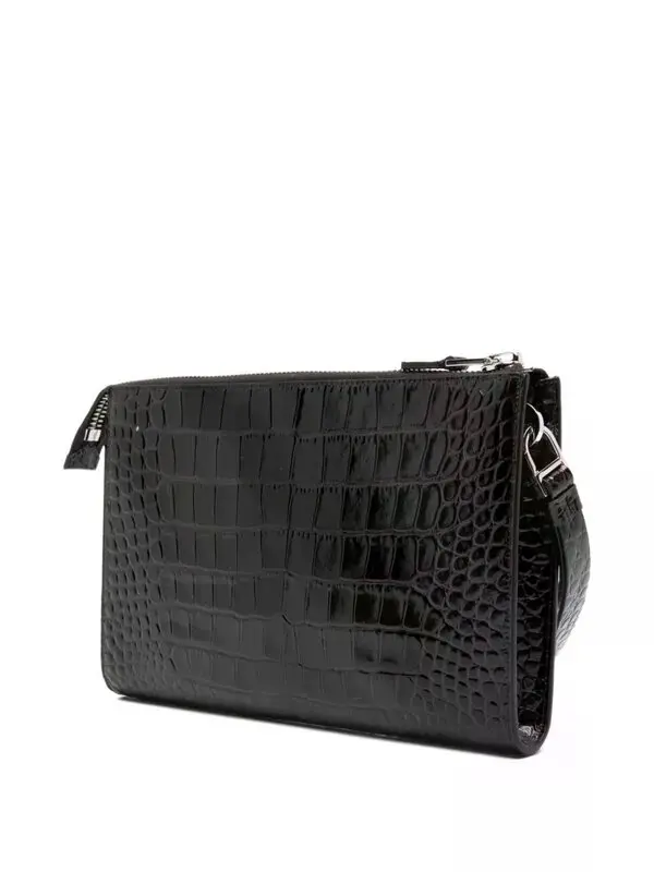 TOM FORD Embossed Zip-fastening Clutch