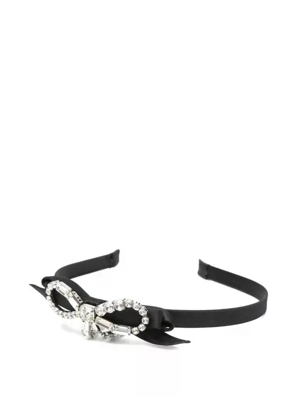 JIMMY CHOO Crystal Bow Headband