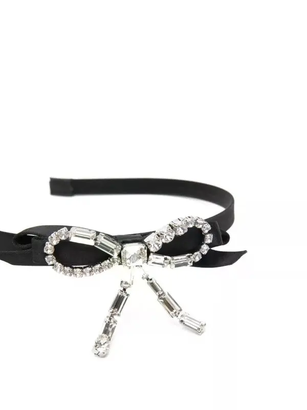JIMMY CHOO Crystal Bow Headband