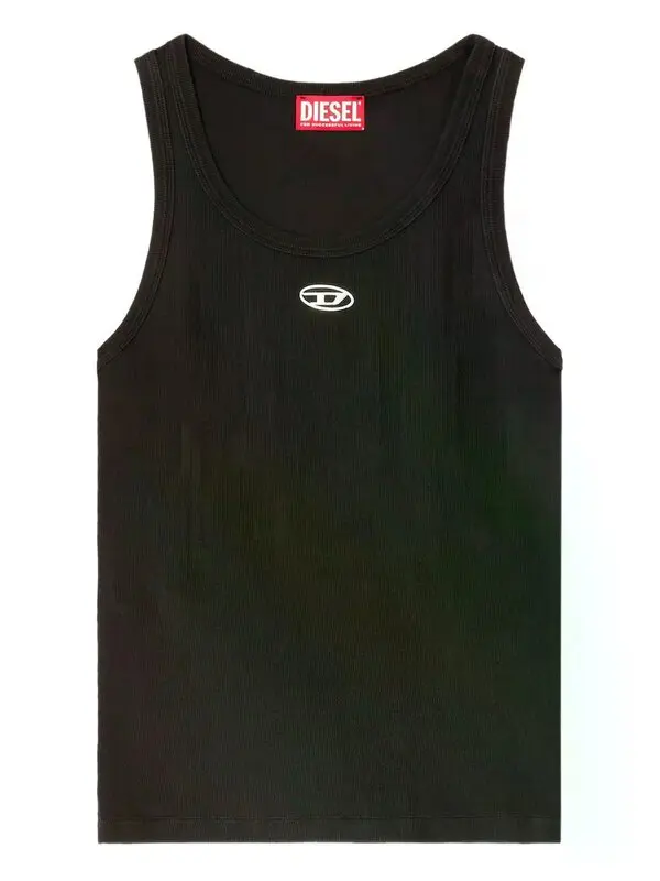 DIESEL® Oval D-logo Ribbed Tank Top