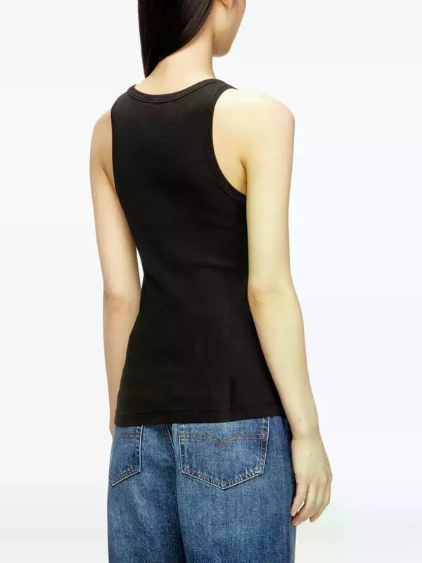 DIESEL® Oval D-logo Ribbed Tank Top
