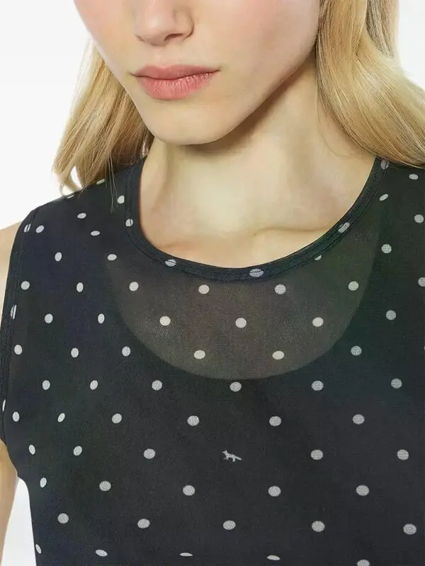Maison Kitsuné Polka-dot Top