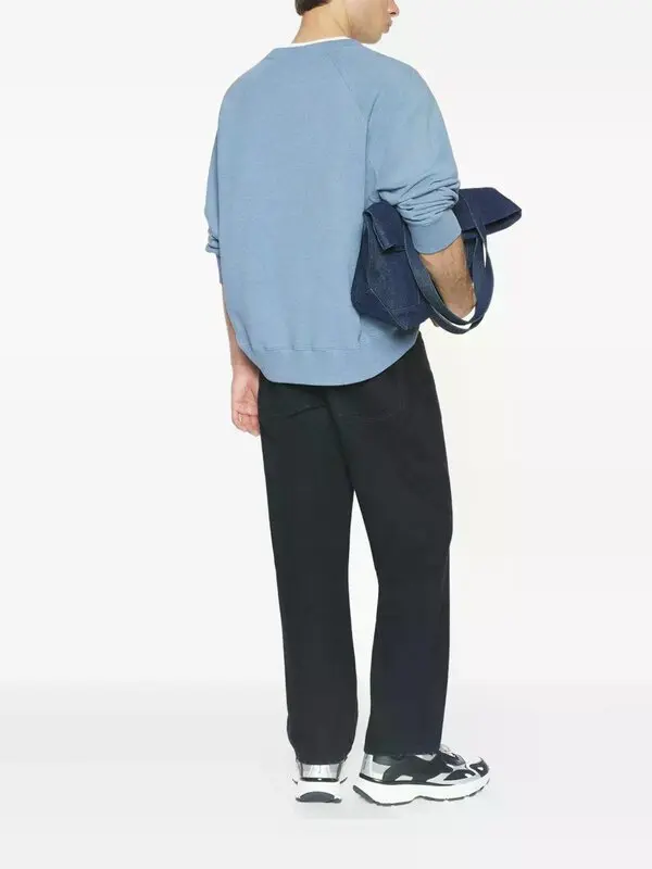 Maison Kitsuné Belt-loops Denim Trousers - Black