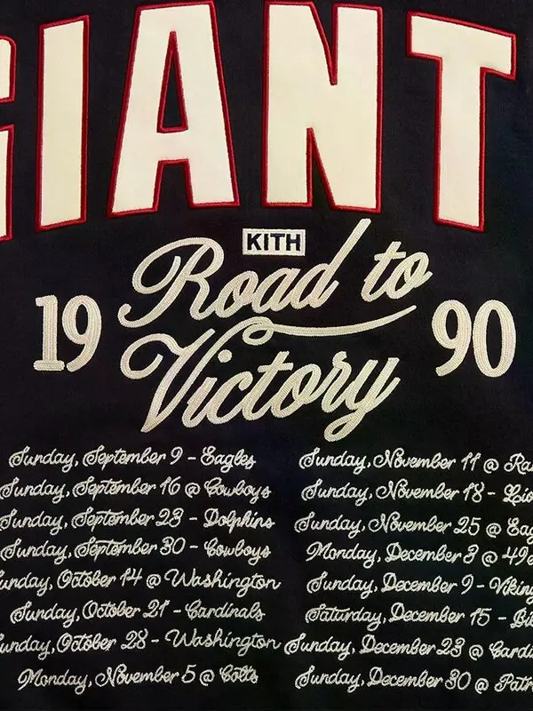 Kith Nfl New York Giants Victory Nelson Crew-neck Sweatshirt - Blue