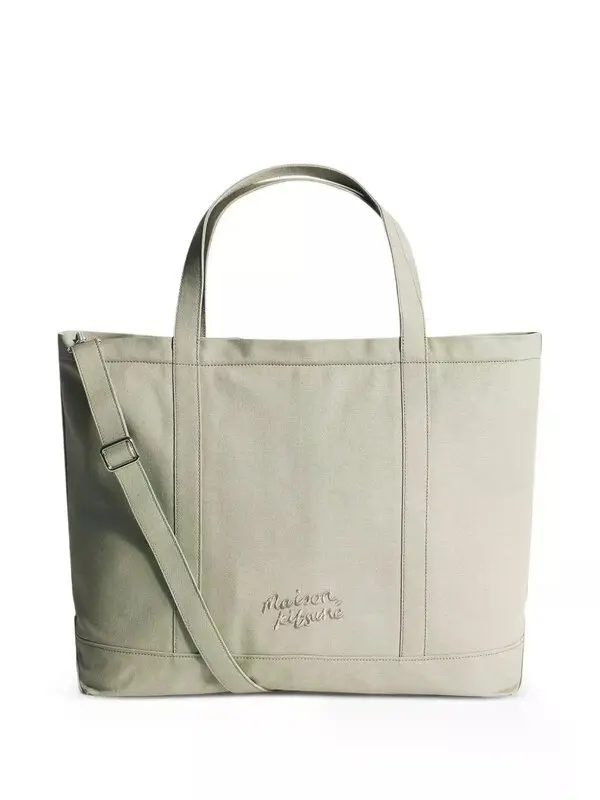 Maison Kitsuné Fox Head Xl Tote Bag - Neutrals