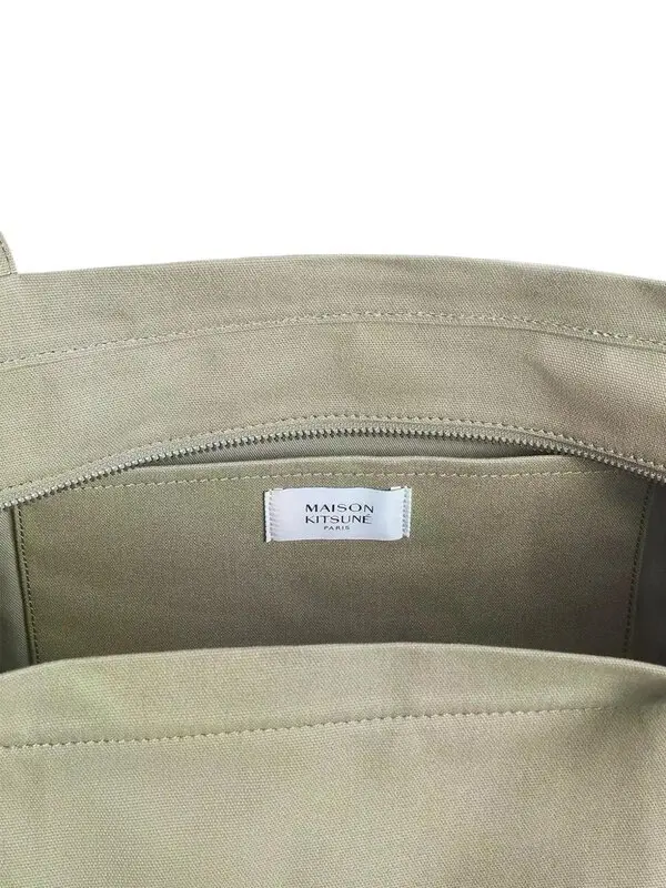 Maison Kitsuné Fox Head Xl Tote Bag - Neutrals