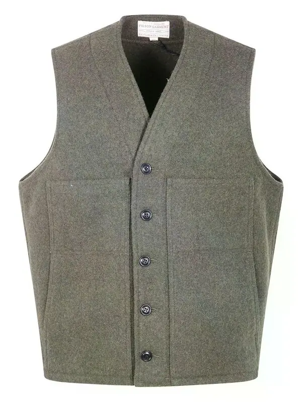 Filson Button Pocket Gilet - Grey