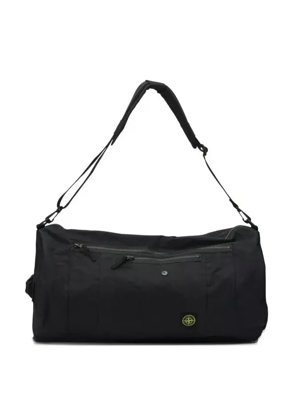 Stone Island Logo-patch Messenger Bag - Black