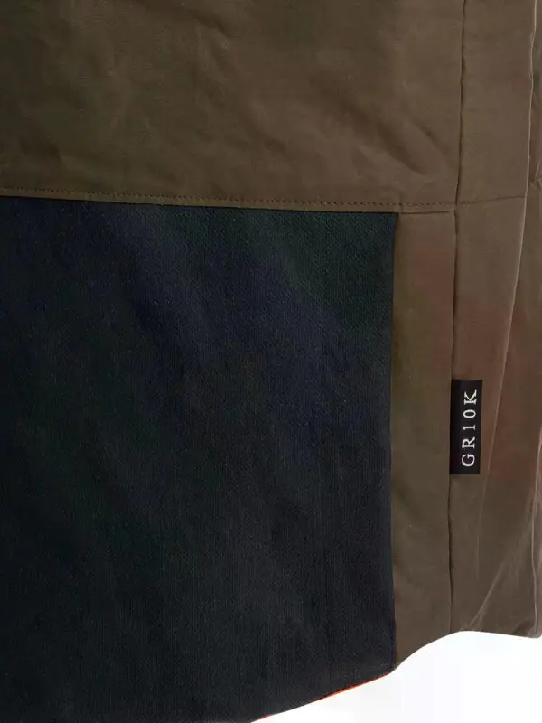 GR10K Zip Colour-block Jacket - Brown