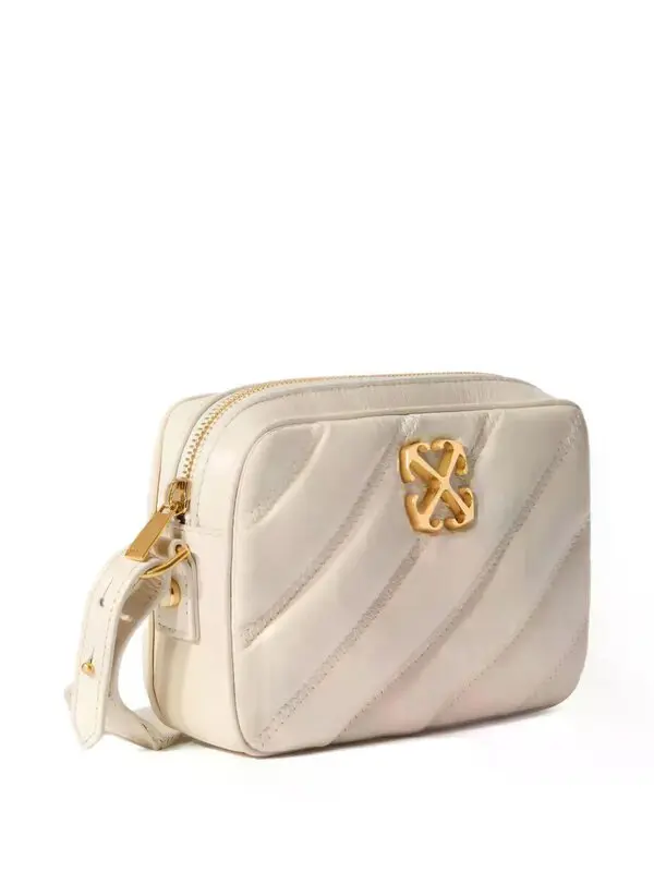 Off-White Quilted Arrow Leather Crossbody Bag