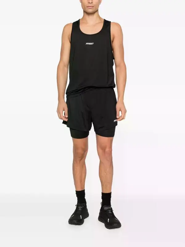 FAMILY FIRST Logo-print Performance Shorts