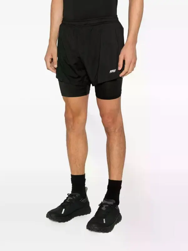 FAMILY FIRST Logo-print Performance Shorts