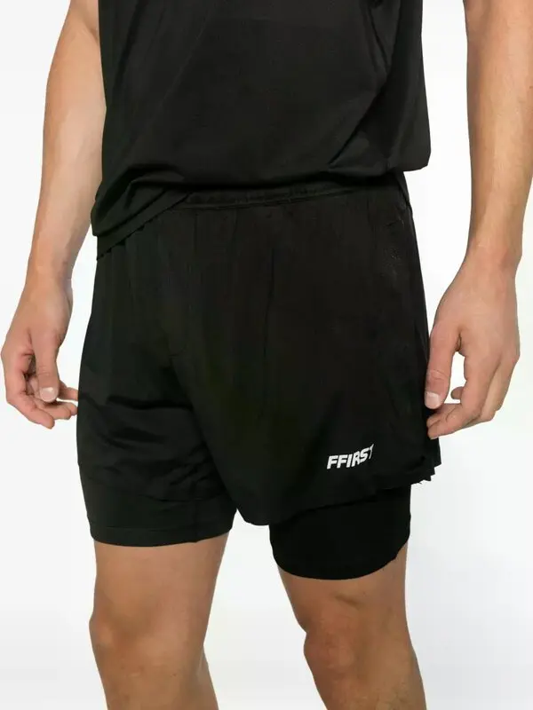 FAMILY FIRST Logo-print Performance Shorts