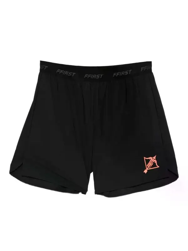 FAMILY FIRST Logo-print Performance Shorts - Black