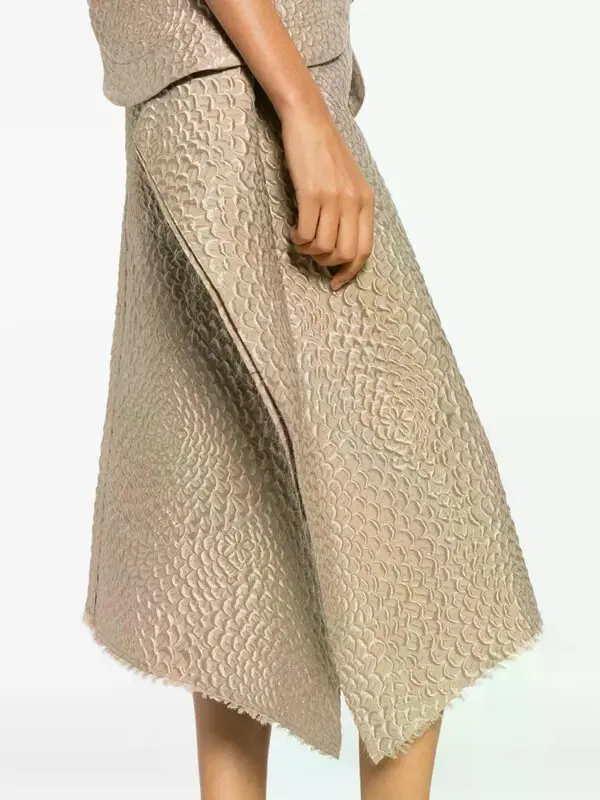 NICCOLO PASQUALETTI Collage Asymmetric Midi Skirt