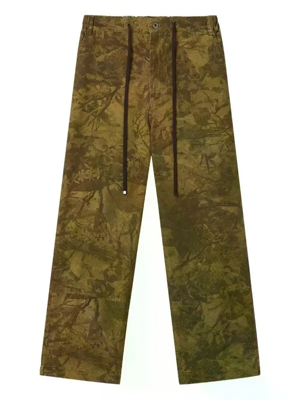 LOW CLASSIC Drawstring Camouflage Trousers