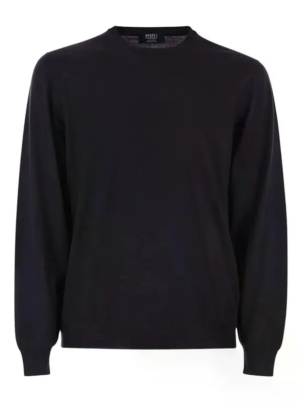 Fedeli Argentina Crew-neck Sweater - Blue