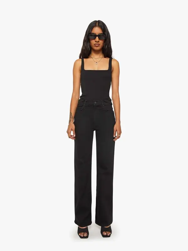 MOTHER Petites The Lil Kick It Jeans - Black