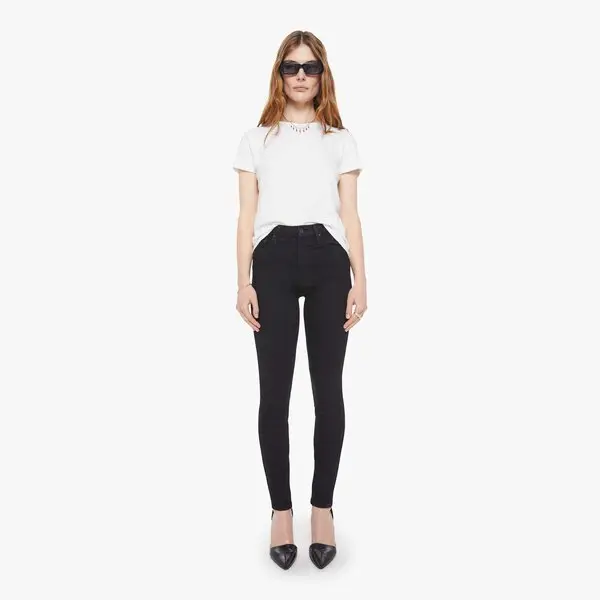 MOTHER High Waisted Looker Nighty Night Jeans