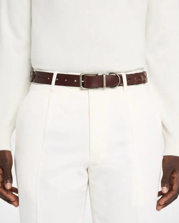 Polo Ralph Lauren Woven Leather Belt With D-ring