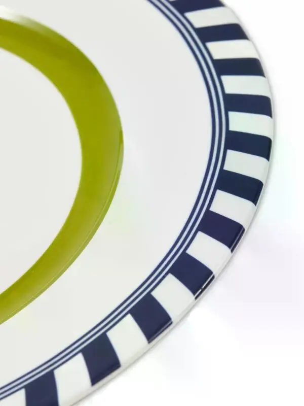 POLSPOTTEN Striped Edge Decorative Plates