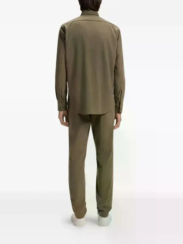 BOSS Ribbed Long-sleeve Shirt