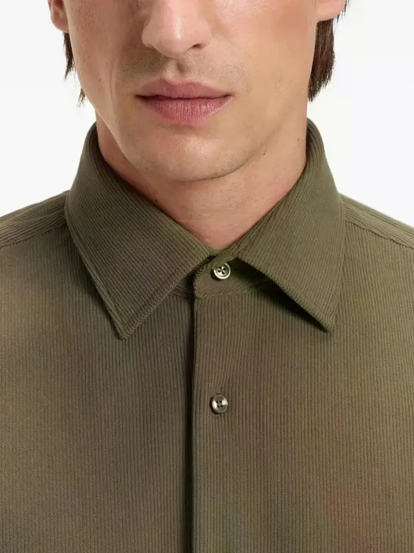 BOSS Ribbed Long-sleeve Shirt