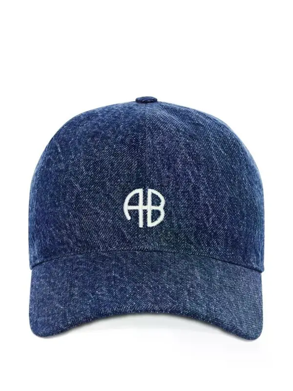 ANINE BING Logo-embroidered Jeremy Baseball Cap - Blue