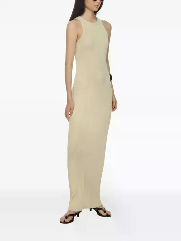 TOTEME Ribbed Sleeveless Maxi Dress - Neutrals