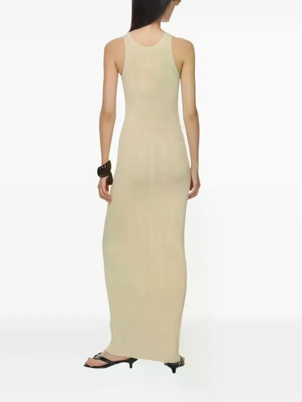 TOTEME Ribbed Sleeveless Maxi Dress - Neutrals