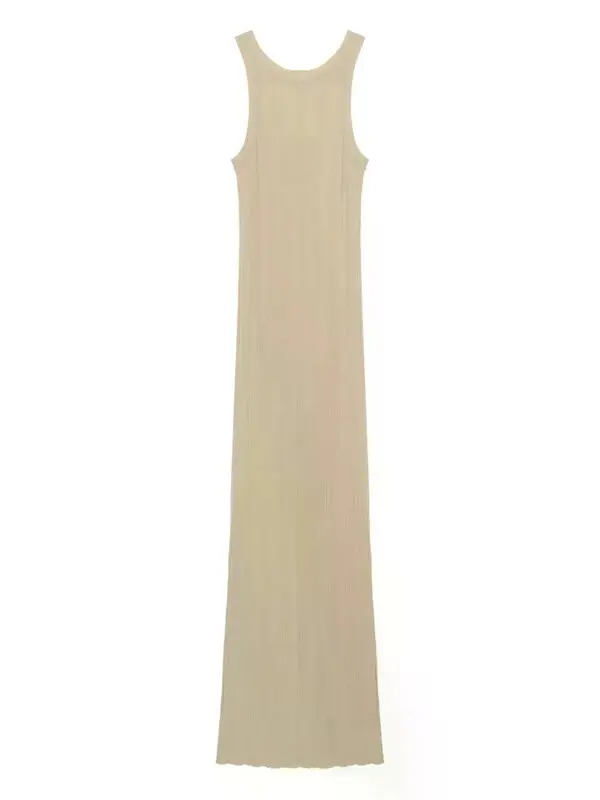 TOTEME Ribbed Sleeveless Maxi Dress - Neutrals