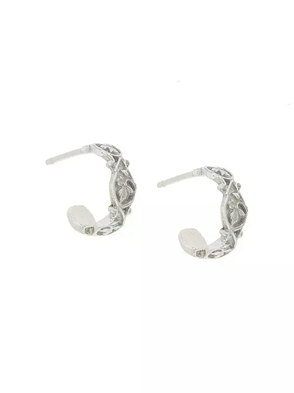 WOUTERS & HENDRIX My Favourite Cast Ribbon Hoop Earrings - Metallic