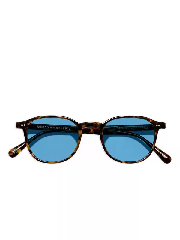 MOSCOT Arthur Round Sunglasses - Brown