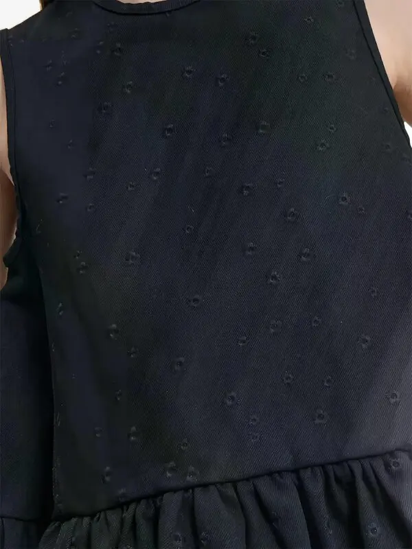 Cecilie Bahnsen Barbara Embroidered Top - Black