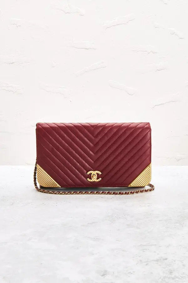 Chanel Calfskin Wallet On Chain