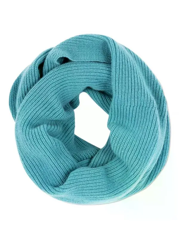 Eric Bompard Ribbed Knit Cashmere Snood - Blue