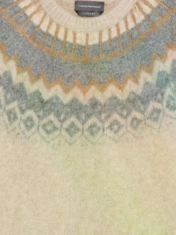 Lorena Antoniazzi Patterned Crew-neck Sweater