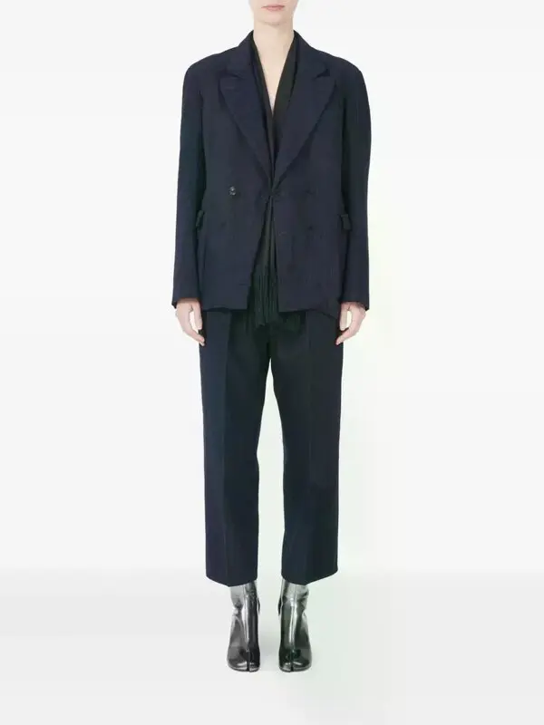 MAISON MARGIELA Striped Double-breasted Blazer