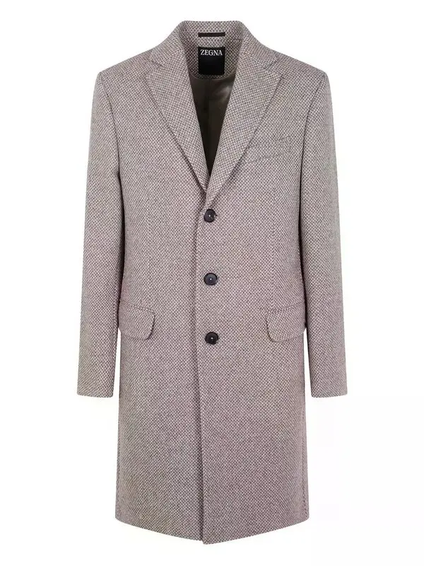 Zegna Notched-lapel Wool Coat