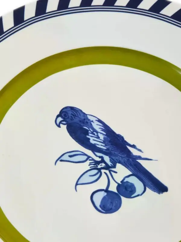 POLSPOTTEN Striped Edge Decorative Plates