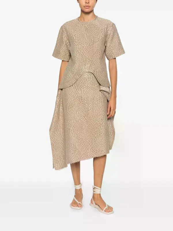 NICCOLO PASQUALETTI Onda Textured Short-sleeve Top