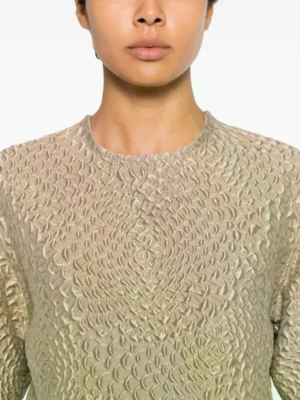 NICCOLO PASQUALETTI Onda Textured Short-sleeve Top