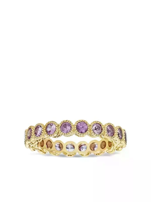 TANYA FARAH 18k Sapphire Eternity Ring - Gold