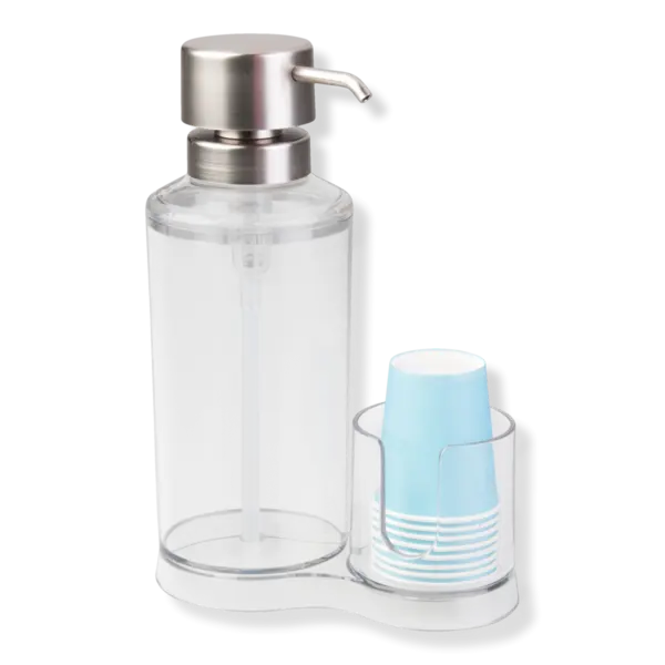 IDESIGN Mouthwash Caddy With Cup Holder