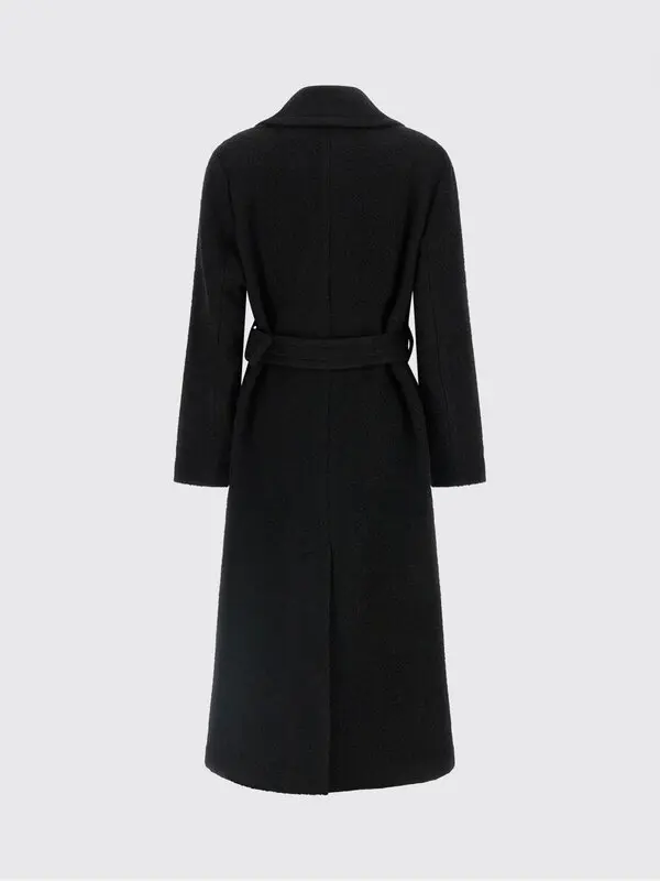 Pinko Belted Coat - Black