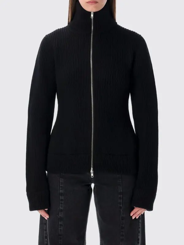 MAISON MARGIELA Ribbed Zip-up Sweater