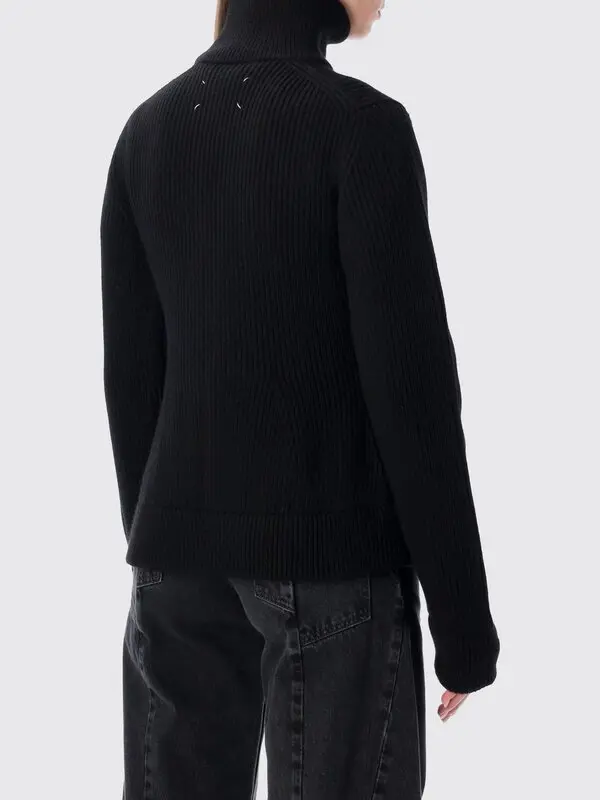 MAISON MARGIELA Ribbed Zip-up Sweater