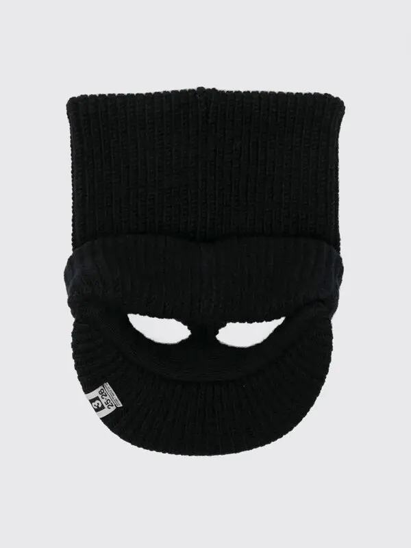 Mihara Yasuhiro Ribbed Knit Hat - Black